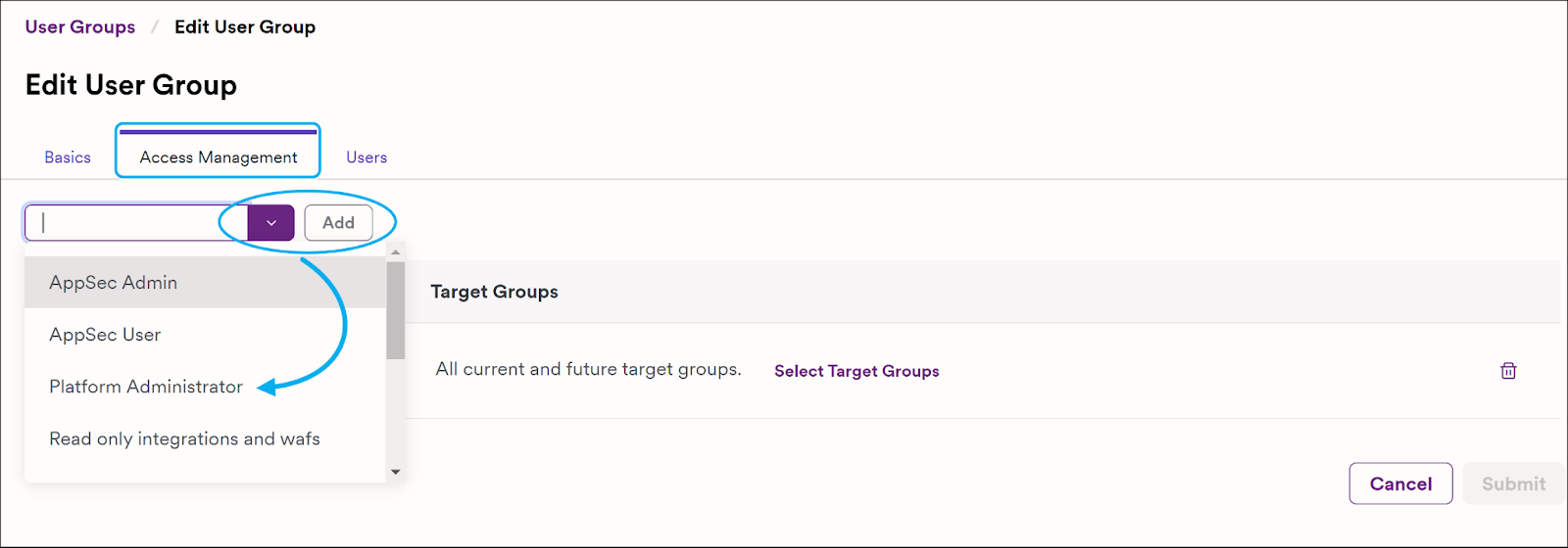 Assigning roles and target groups to users | Acunetix Assigning roles and target groups to users | Acunetix
