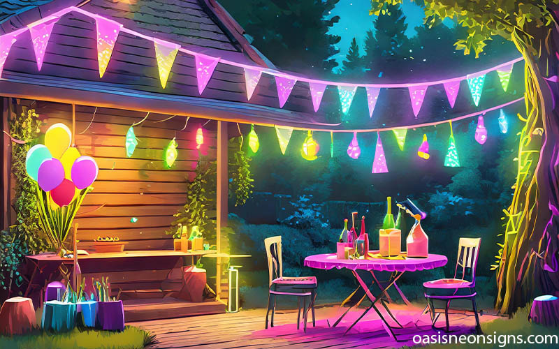 Neon party decor store