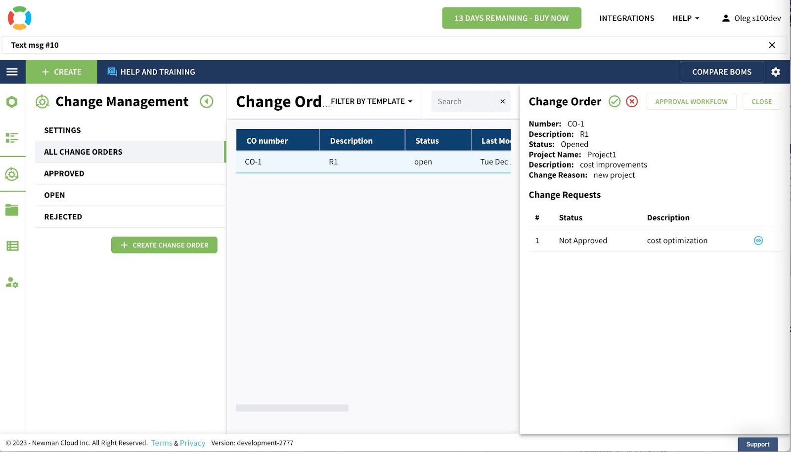Heads up - OpenBOM Change Management Enhancements - OpenBOM Heads up - OpenBOM Change Management Enhancements - OpenBOM