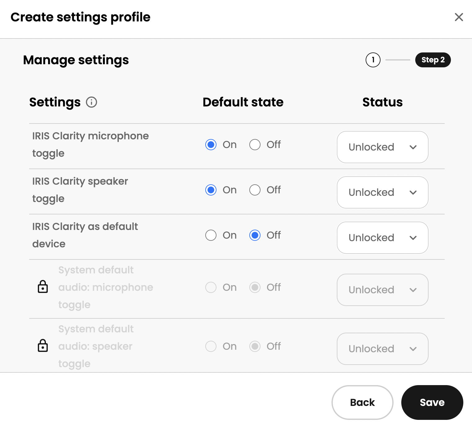 Application Configuration