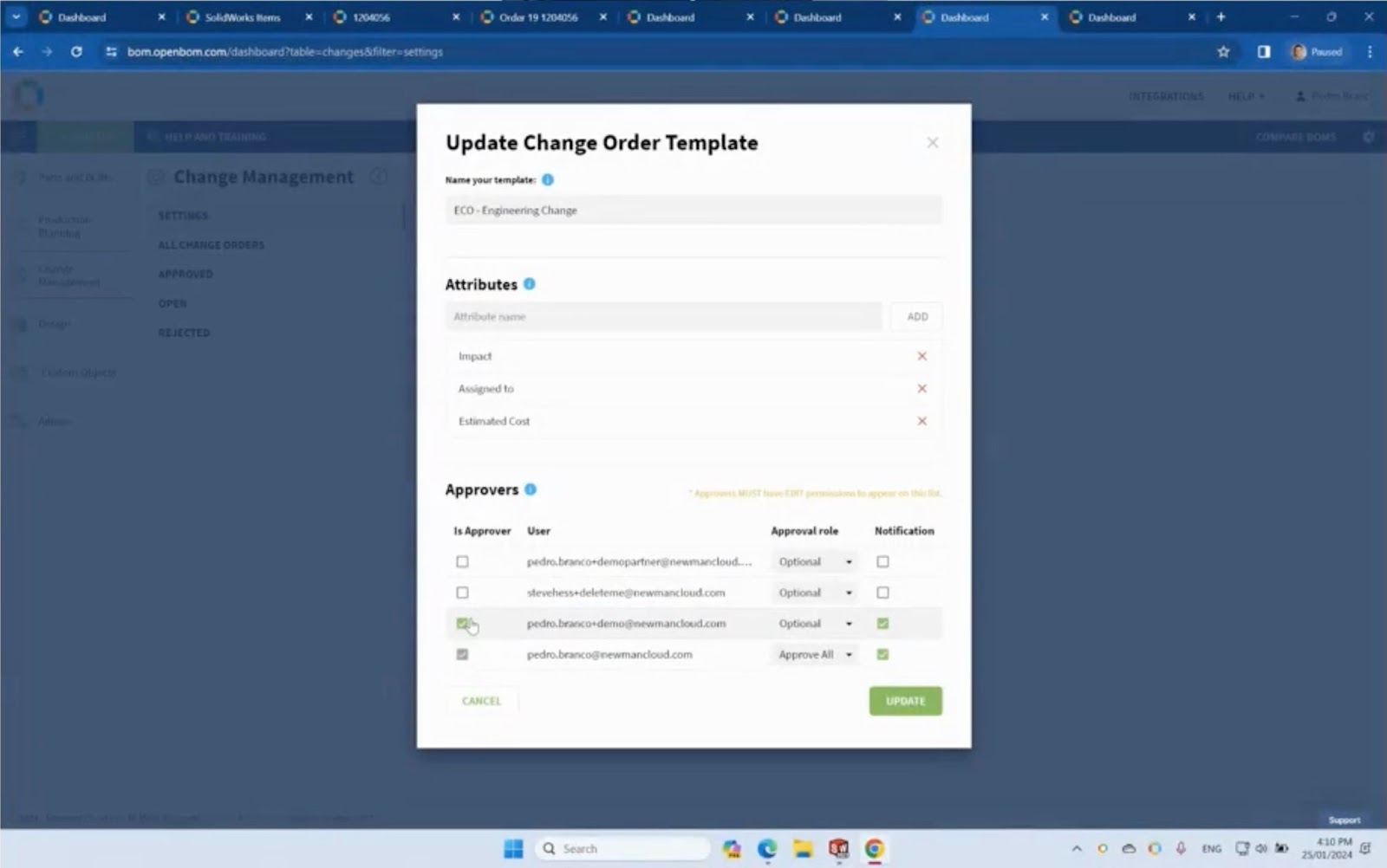 Live Workshop - OpenBOM Change Management - OpenBOM Live Workshop - OpenBOM Change Management - OpenBOM