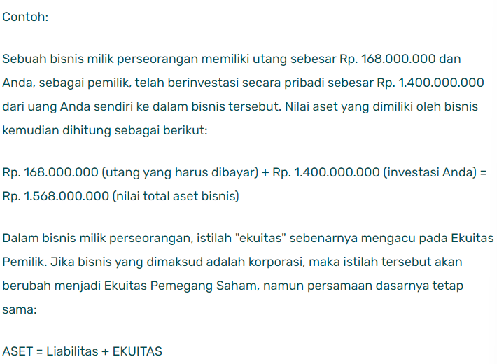 Perbedaan Antara Aset, Liabilitas dan Ekuitas Perbedaan Antara Aset, Liabilitas dan Ekuitas