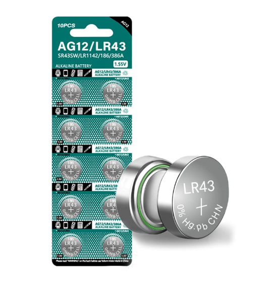 LR43 Battery 1.5 V Alkaline Button Battery Xecor