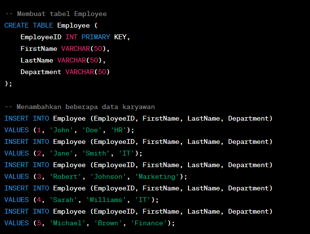 Pelatihan Employee MySQL dengan OFFSET FETCH Pelatihan Employee MySQL dengan OFFSET FETCH