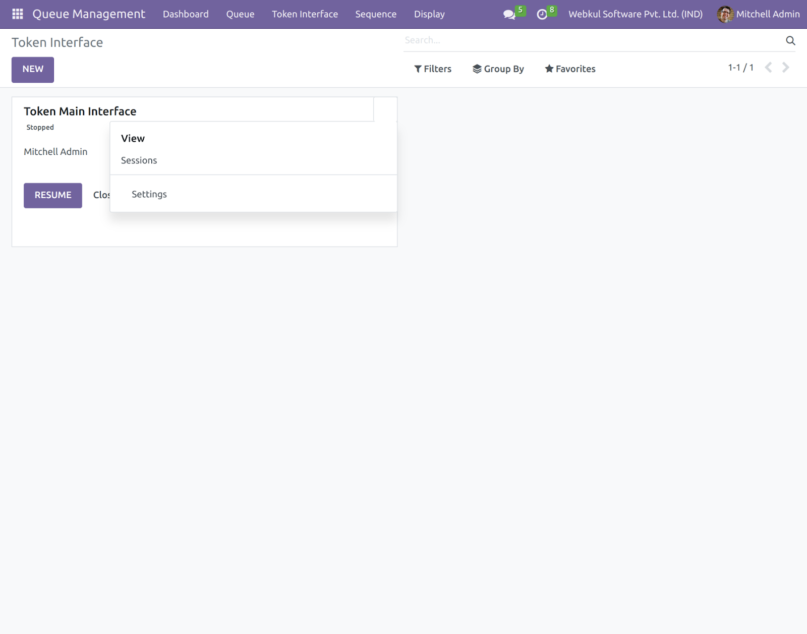 Odoo Queue Management Odoo Token Management