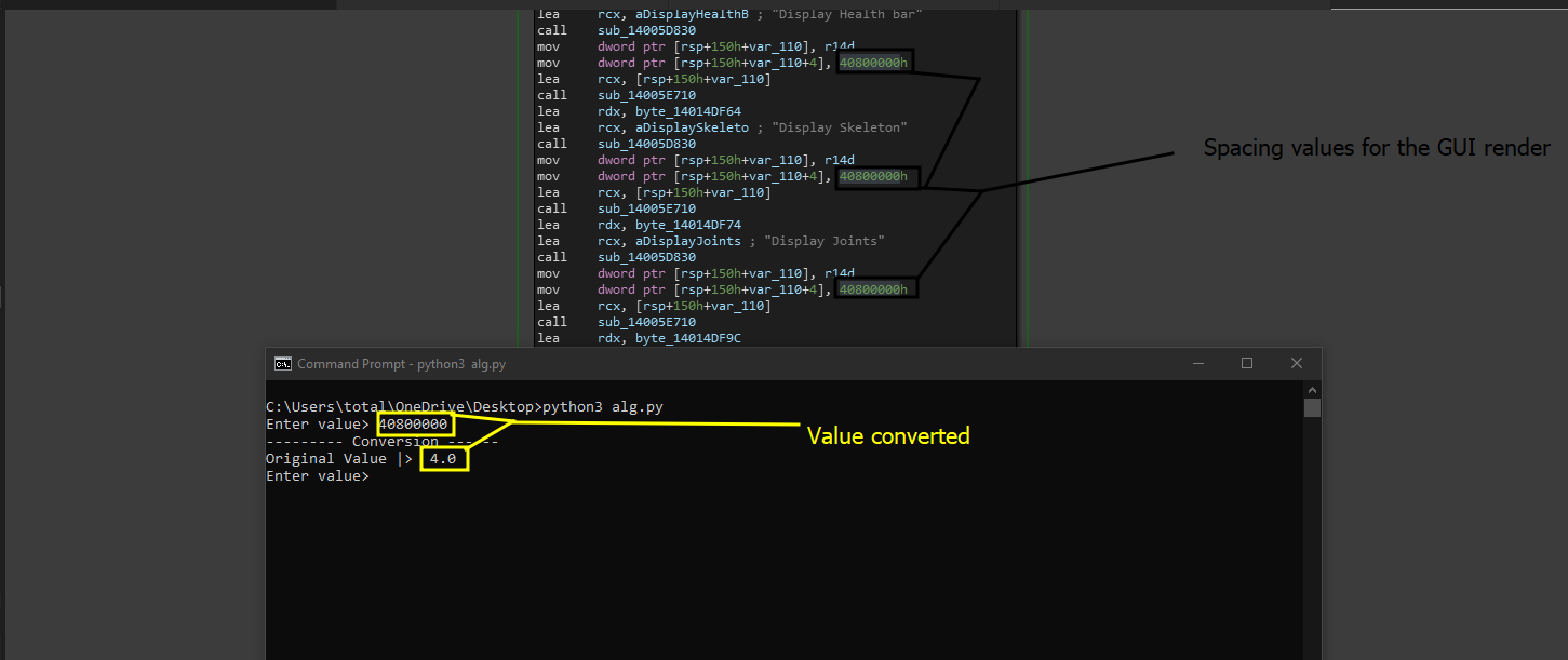 Reverse Engineering Floating Point Variables