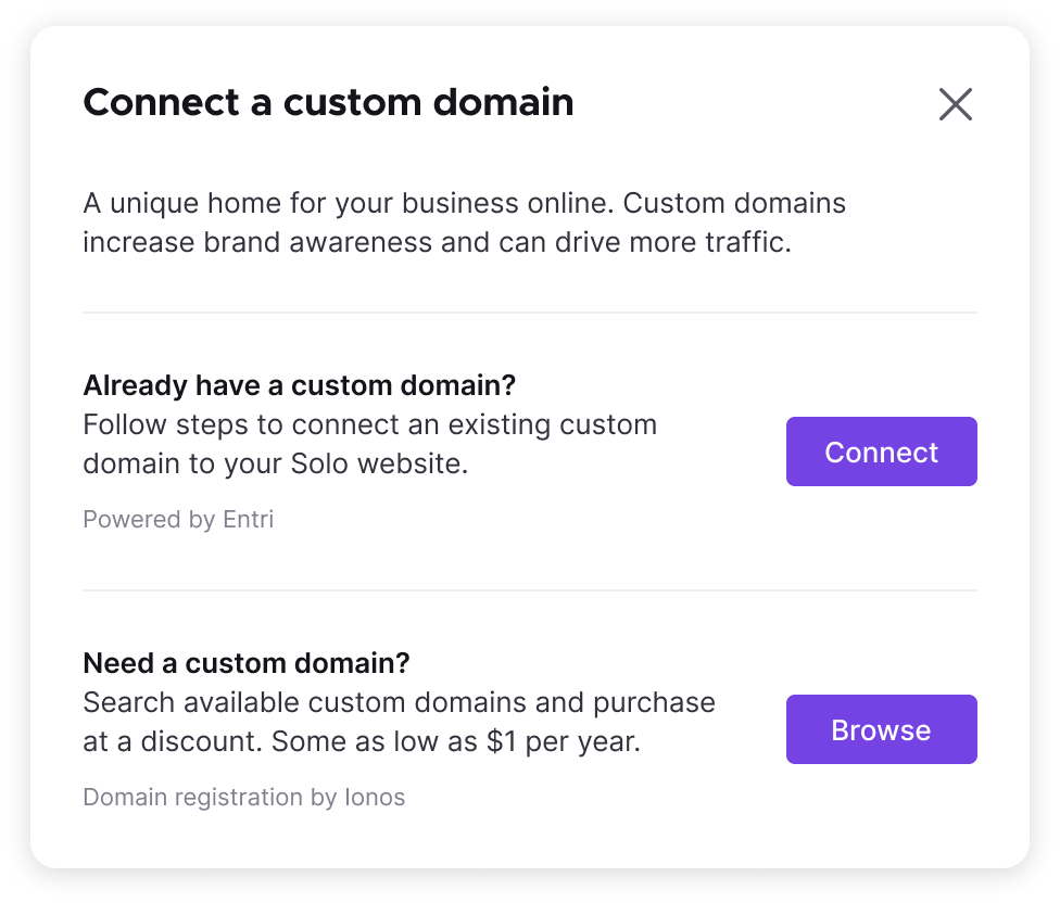 How Do I Connect A Custom Domain To My Website Solo