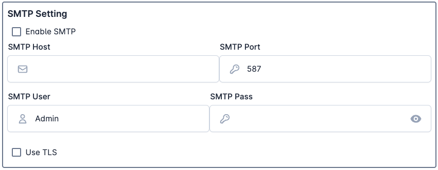 SMTP Credentials SMTP Credentials
